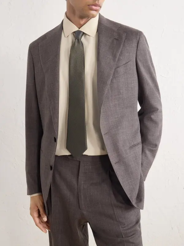 Zegna 8 Cm Silk-jacquard Neck Tie