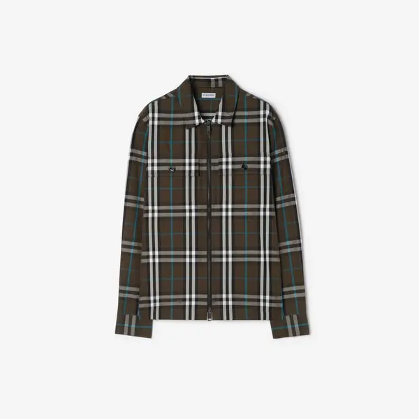 Burberry Check Cotton Overshirt
