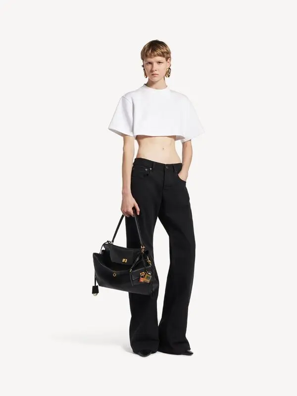 Balenciaga Rodeo Medium Tote In Smooth Calfskin Leather