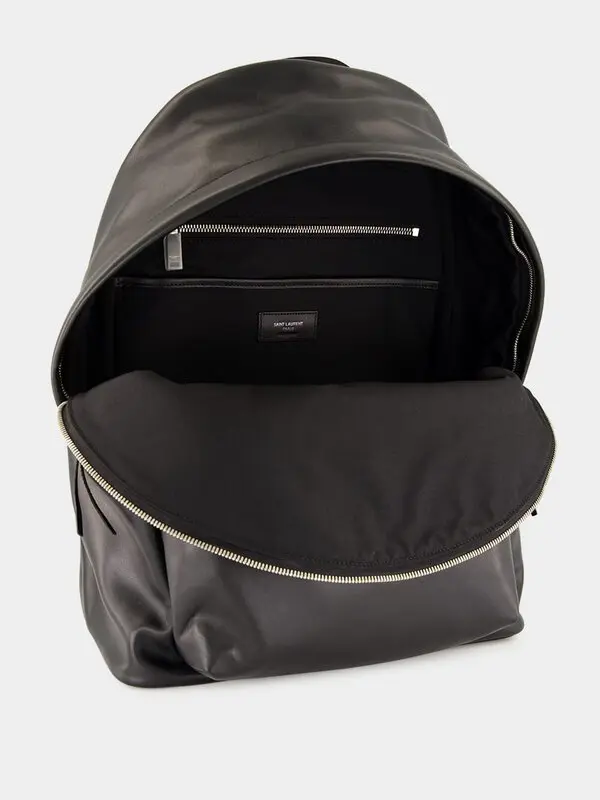 Saint Laurent City Backpack With Removable Tassels In Calfskin