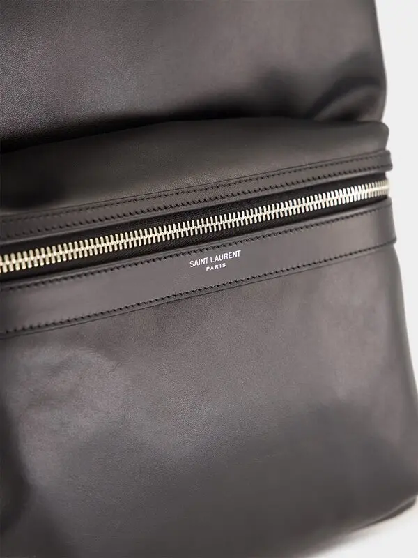 Saint Laurent City Backpack With Removable Tassels In Calfskin