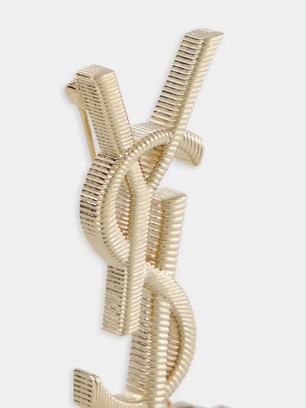 Saint Laurent Cassandre Metal Brooch