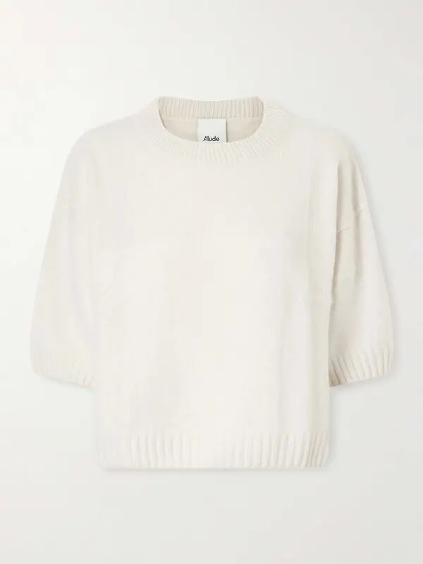 ALLUDE Cashmere And Silk-blend Sweater