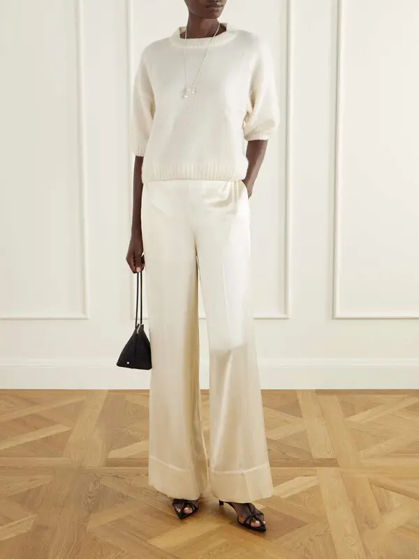 ALLUDE Cashmere And Silk-blend Sweater