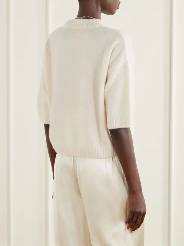 ALLUDE Cashmere And Silk-blend Sweater