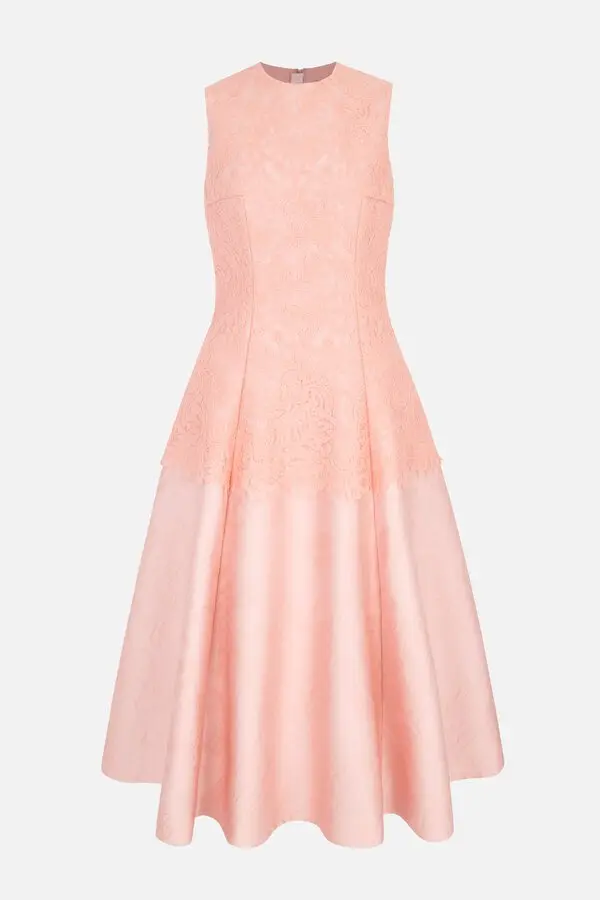 EMILIA WICKSTEAD Mara Dress In Embossed Cloque