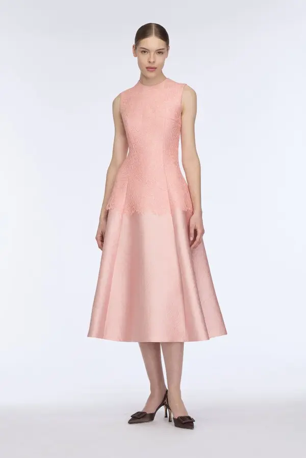 EMILIA WICKSTEAD Mara Dress In Embossed Cloque
