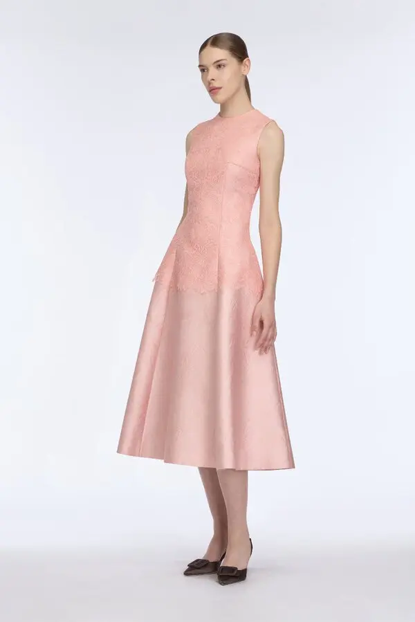 EMILIA WICKSTEAD Mara Dress In Embossed Cloque