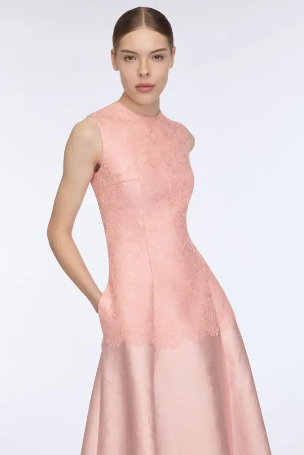 EMILIA WICKSTEAD Mara Dress In Embossed Cloque
