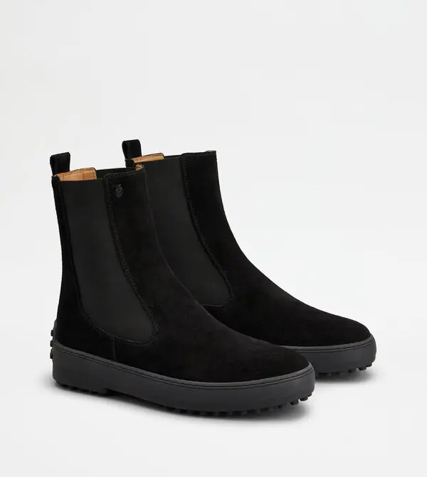 TOD'S Suede Winter Gommino Ankle Boots