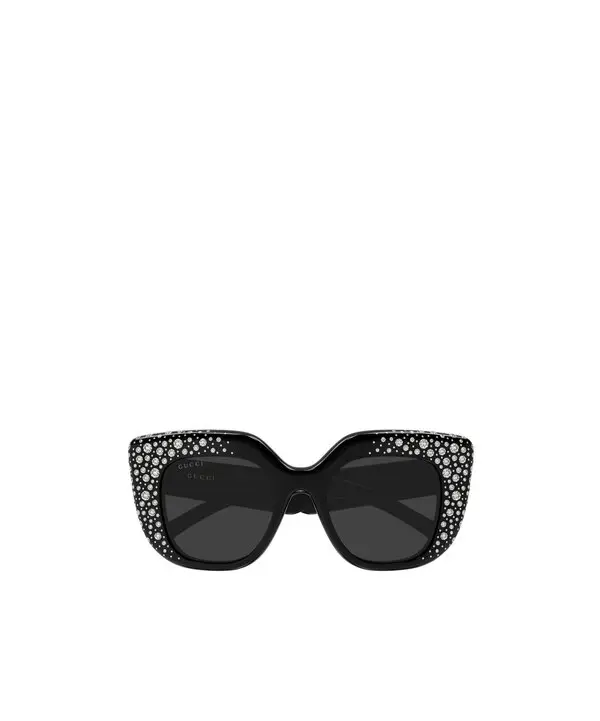 Gucci Butterfly Frame Sunglasses - Black