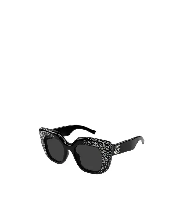 Gucci Butterfly Frame Sunglasses - Black