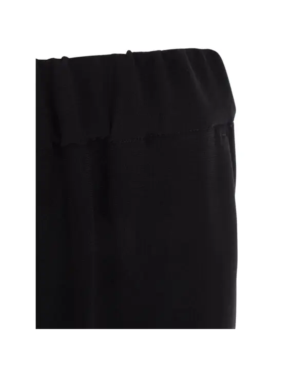 Alberto Biani Wide-leg Trousers With Elasticated Waistband And Side Slits