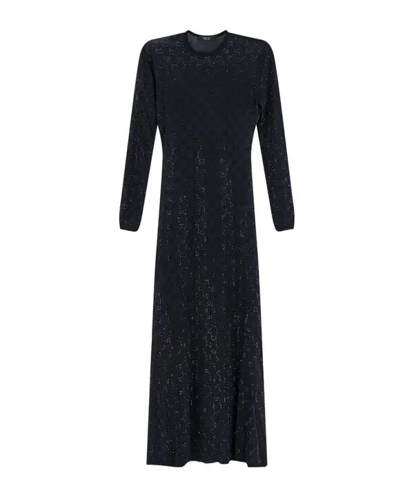 Gucci Long-sleeved Round Neck Dress