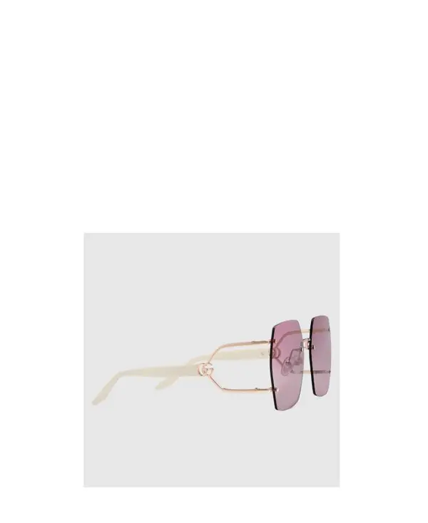 Gucci Geometric Frame Sunglasses