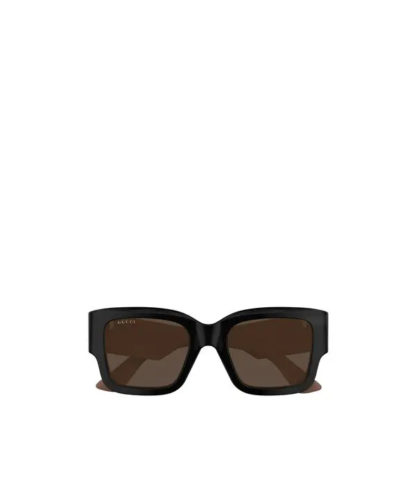 Gucci Square Frame Sunglasses With Logo - Black
