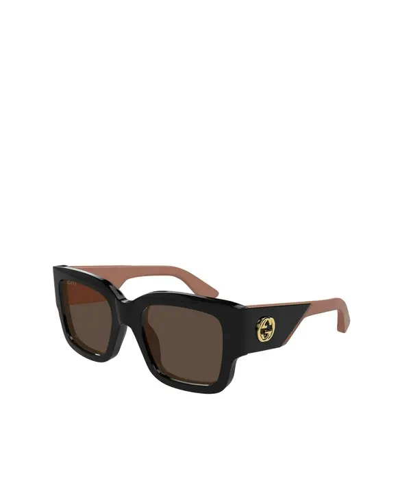 Gucci Square Frame Sunglasses With Logo