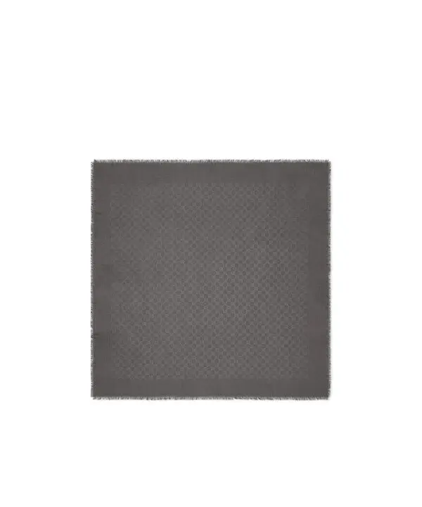 Gucci Fringed-edge Scarf - Dark Grey