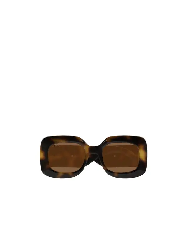 Gucci Square Frame Sunglasses - Havana