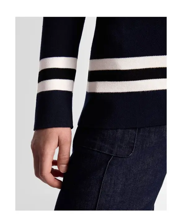 Fusalp Judith Ski Knit Turtleneck Jumper - Marin/neige