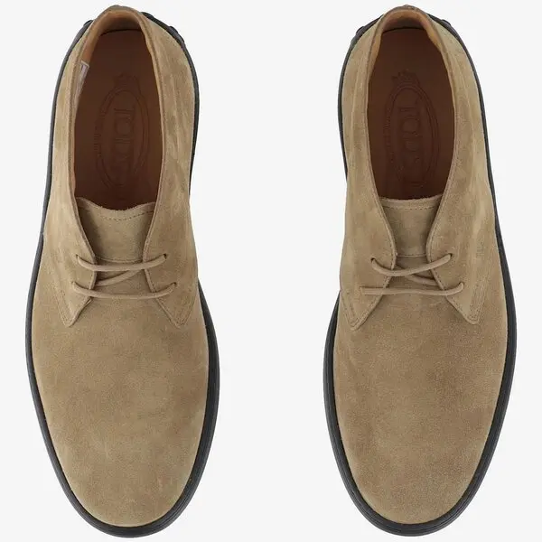 TOD'S Suede Lace-up Desert Boots