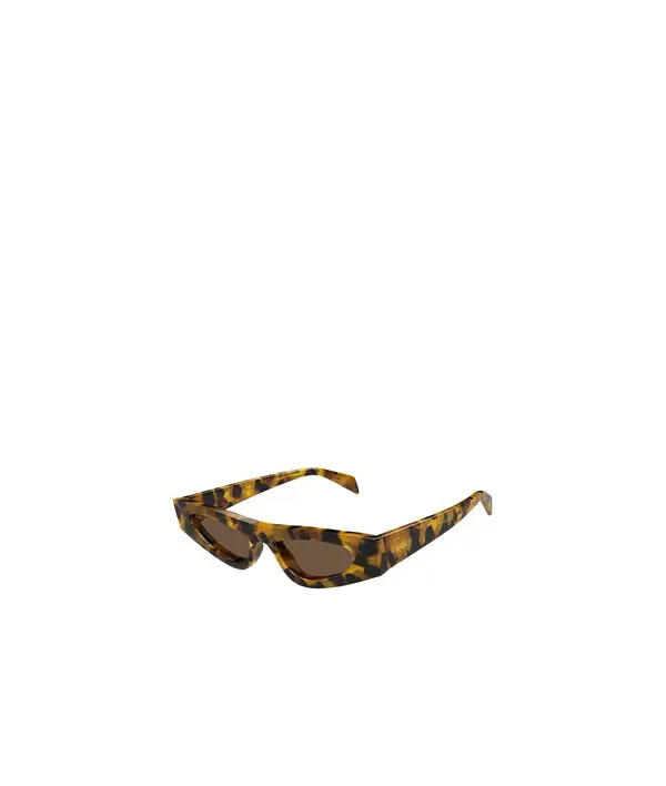 Gucci Rectangular Acetate Sunglasses - Havana
