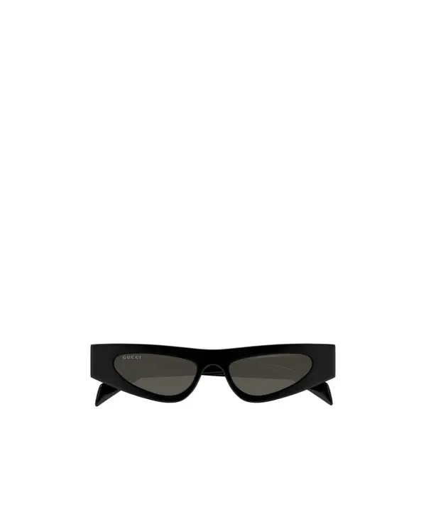 Gucci Geometric Cat Eye Frame Sunglasses - Black