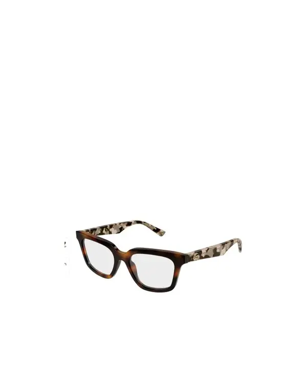 Gucci Tortoiseshell-effect Square-frame Glasses