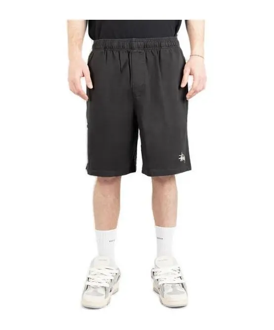 StÜssy Logo Embroidered Heavy Jersey Shorts