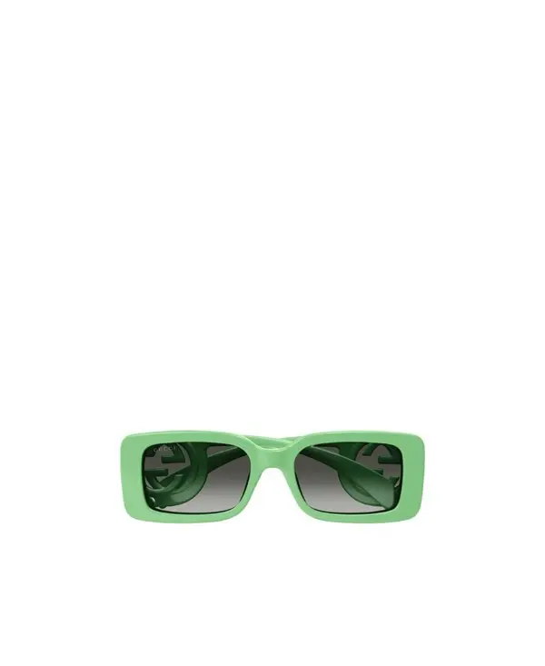 Gucci Rectangular Logo Detail Sunglasses