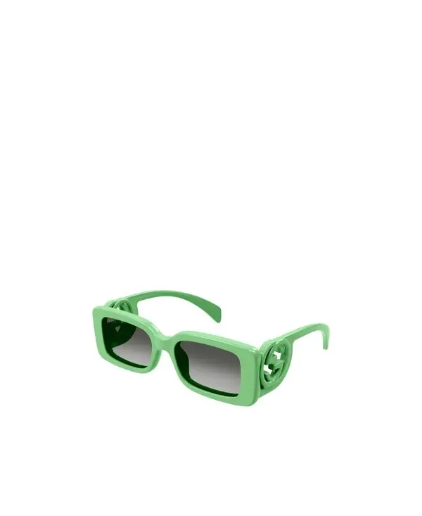 Gucci Rectangular Logo Detail Sunglasses