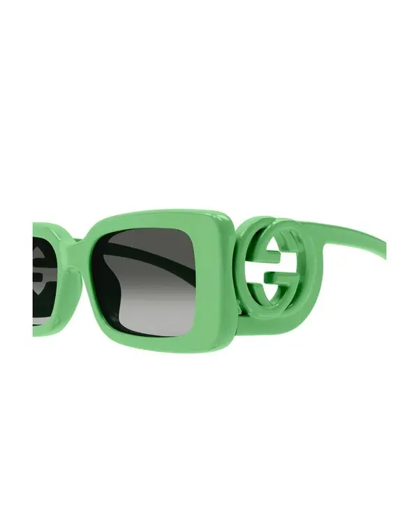 Gucci Rectangular Logo Detail Sunglasses