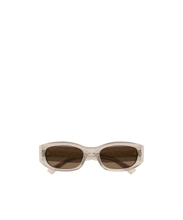 Gucci Rectangular Frame Sunglasses - Brown