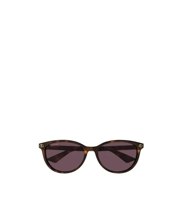 Gucci Oval Frame Sunglasses - Havana