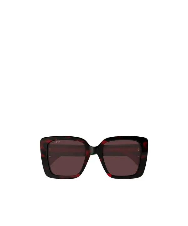 Gucci Square Frame Sunglasses - Red