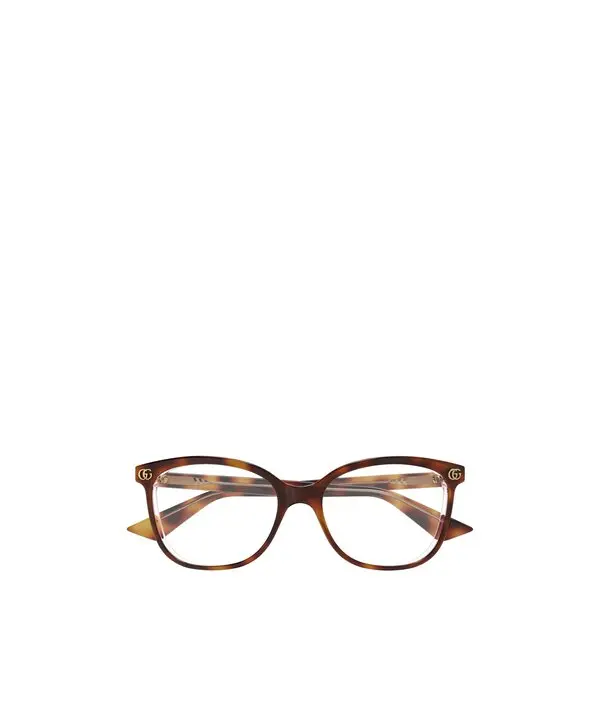 Gucci Square Frame Glasses - Brown