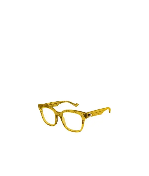 Gucci Logo-detail Glasses And Frames - Yellow