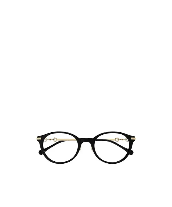 Gucci Oval Frame Eyeglasses - Black