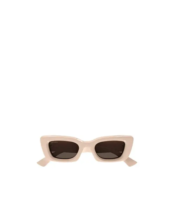 Gucci Rectangle-frame Sunglasses - Nude