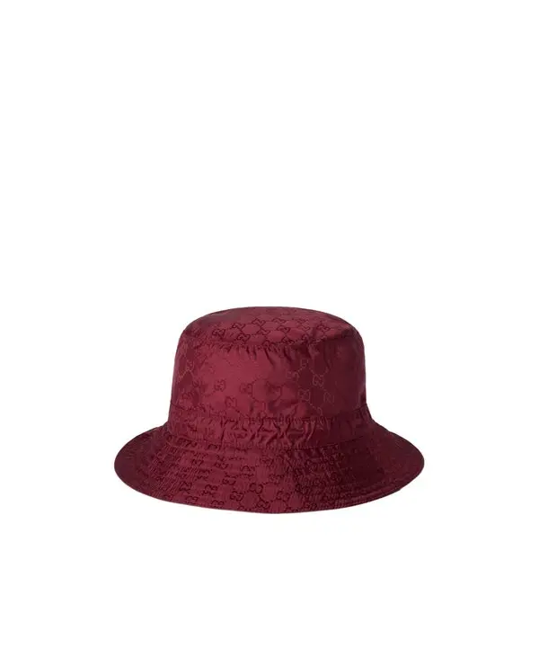 Gucci Reversible Gg Bucket Hat - Wine Red