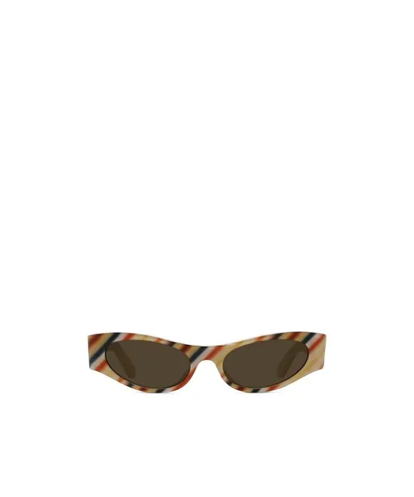 Loewe Flash Slim Cat-eye Frame Sunglasses - Brown