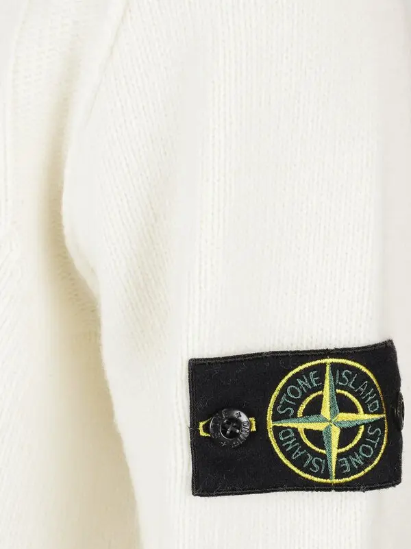 Stone Island Button-up Jumper - Ivory
