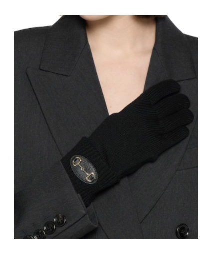 Gucci Horsebit Knit Gloves