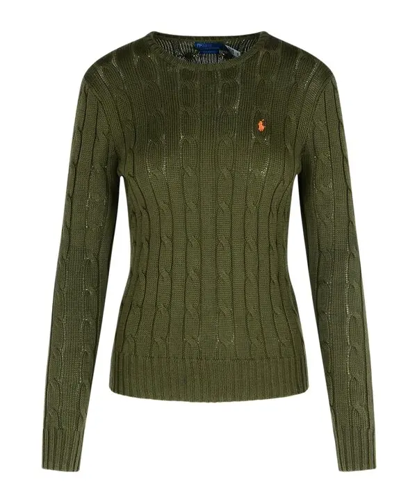 Polo Ralph Lauren Crewneck Jumper With Embroidered Pony - Green