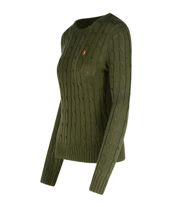 Polo Ralph Lauren Crewneck Jumper With Embroidered Pony - Green