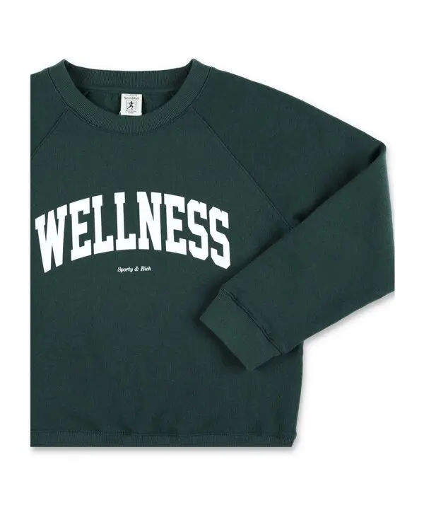 SPORTY  RICH Sporty & Rich Wellness Graphic-print Sweatshirt