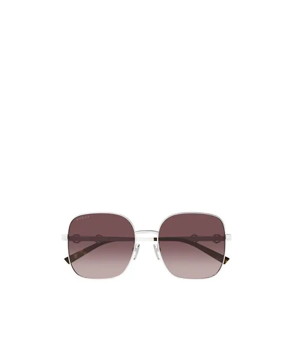 Gucci Square Frame Sunglasses - Silver