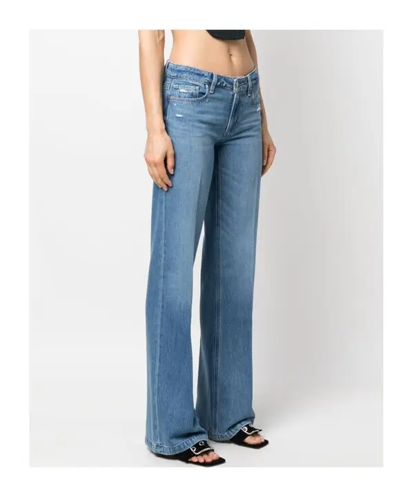Paige Logo-patch Straight-leg Jeans