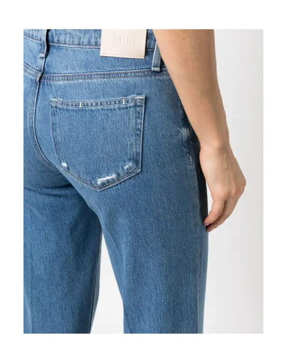 Paige Logo-patch Straight-leg Jeans