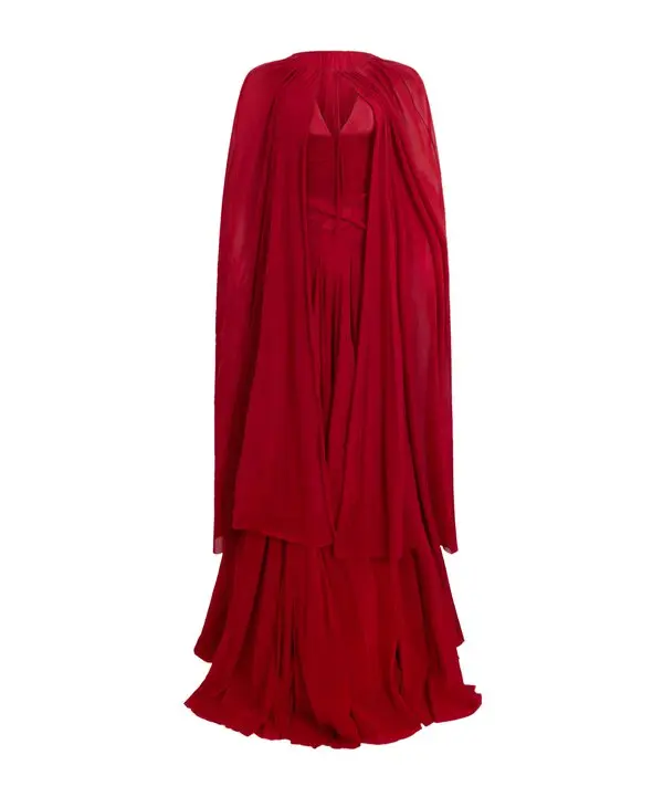 Philosophy Di Lorenzo Serafini Maxi Cape Dress